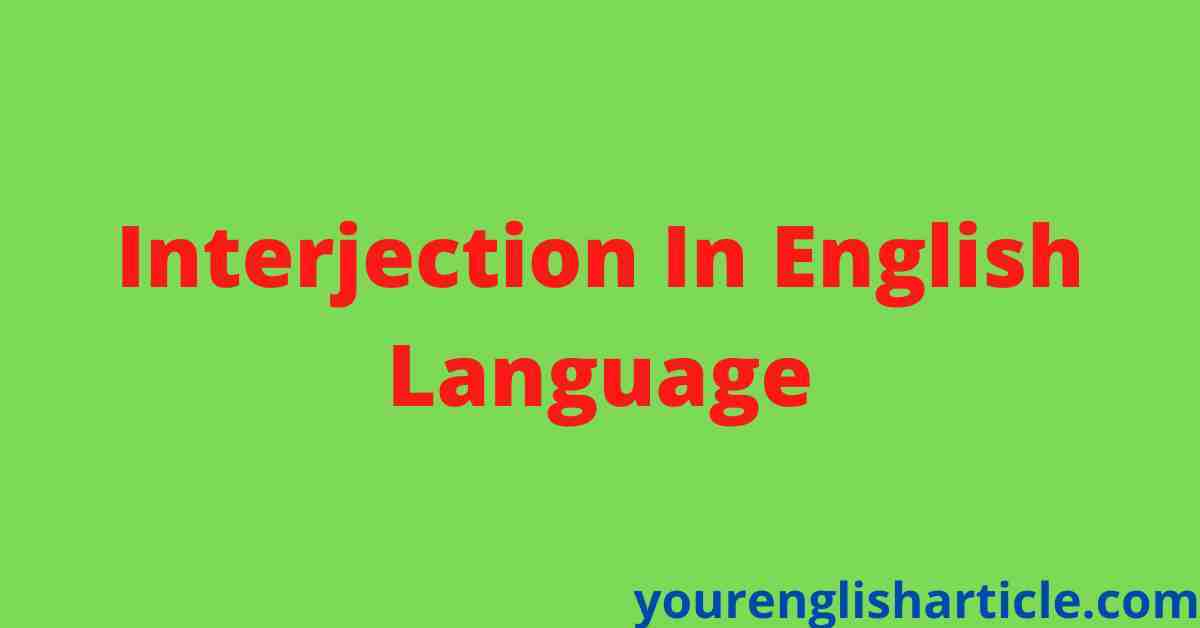 Interjection In English Language | English By Zahid Sir ...